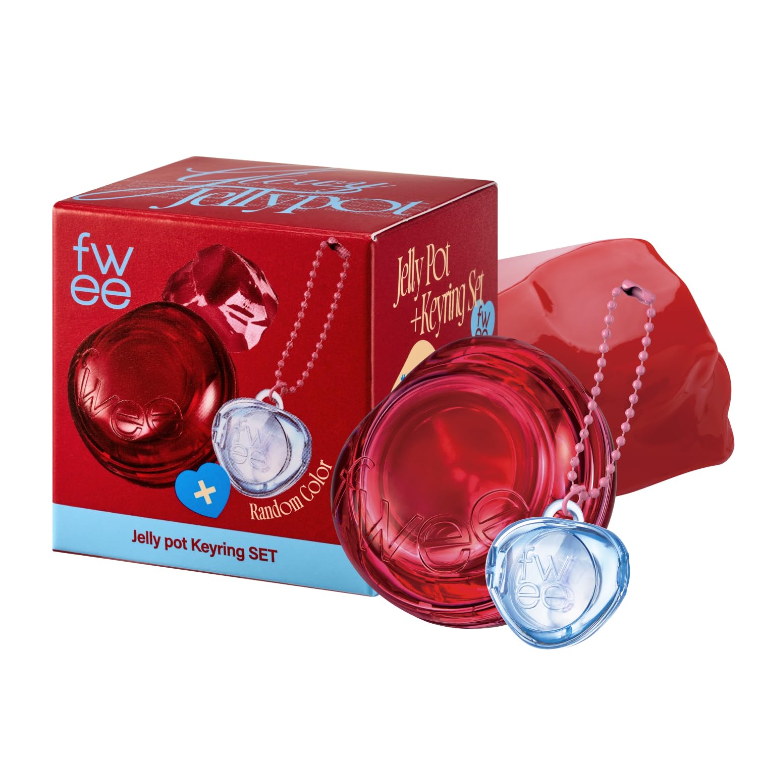 FWEE *Keyring Set* Lip & Cheek Glowy Jelly Pot